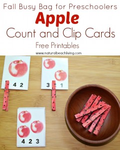 Fall Apple Counting Busy Bag for Preschoolers - Apple Activities with ...