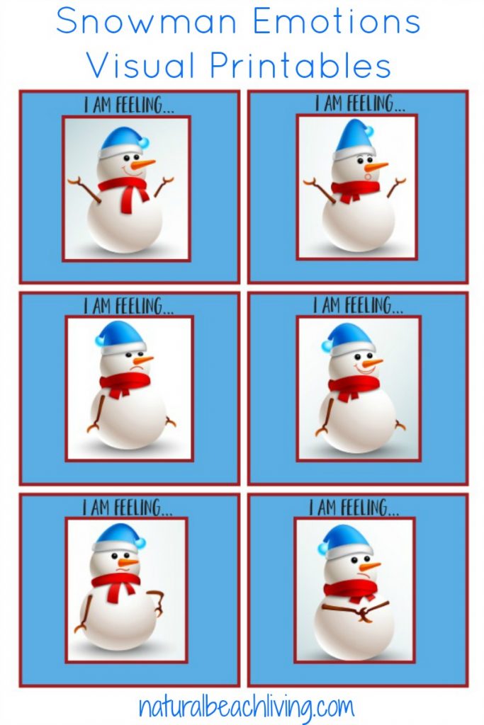 Snowman Emotions and Feelings Printables and Activities for ...