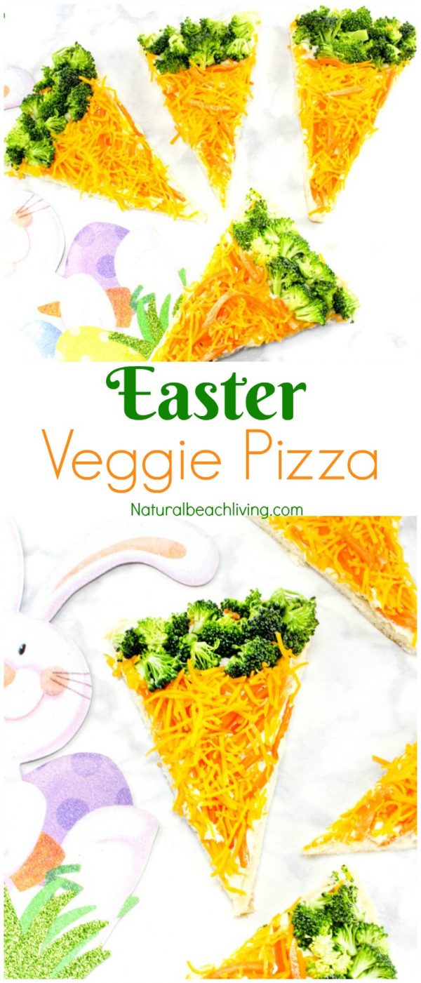 Easy Easter Veggie Pizza for Kids - Natural Beach Living