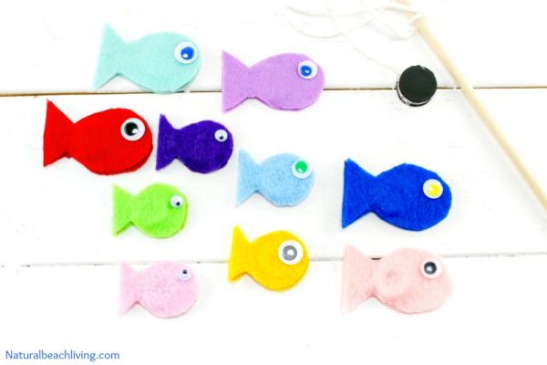 Fun Felt DIY Magnetic Fish Game for Kids - Natural Beach Living