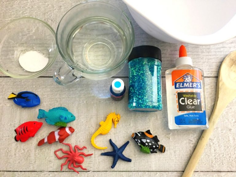 Ocean Theme Recipe for Slime - Under The Sea Slime - Natural Beach Living