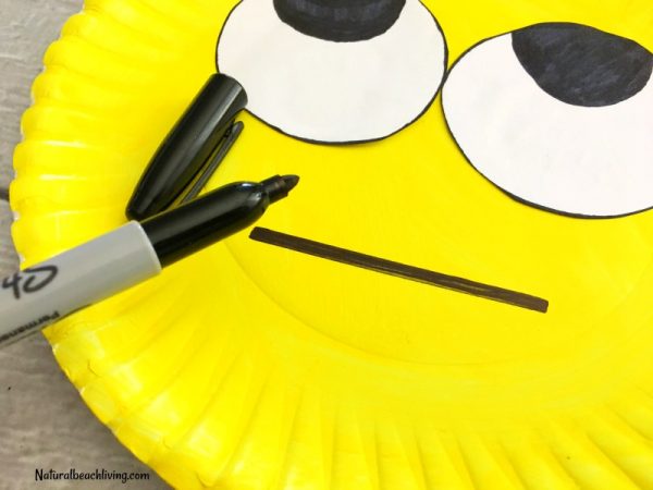 Super Cute Emoji Paper Plate Craft - Emoji Party Ideas - Natural Beach ...