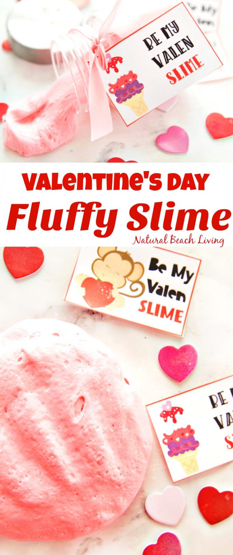 Valentines Day Slime - Fluffy Slime with free Valentine's Day ...