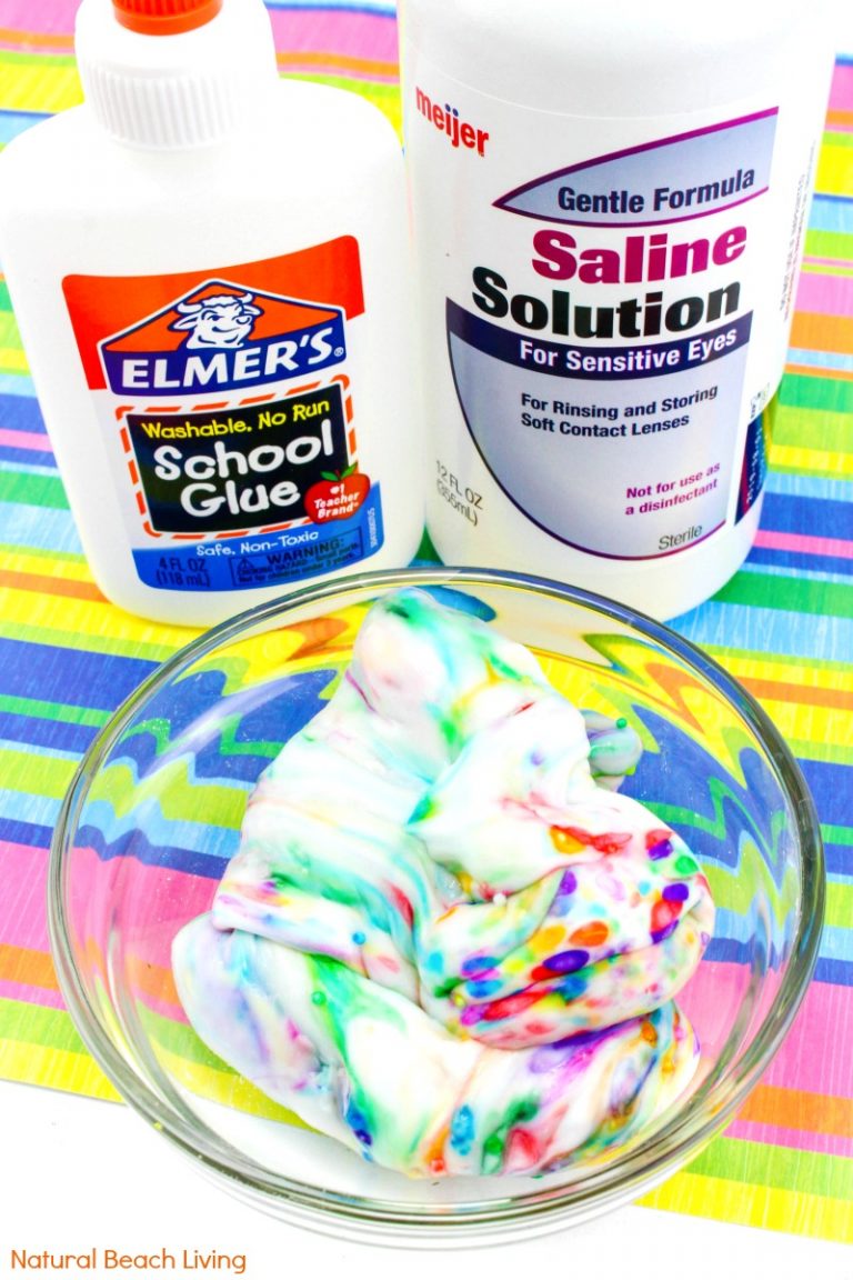 Make Easy Rainbow Slime Recipe Kids Love - Natural Beach Living