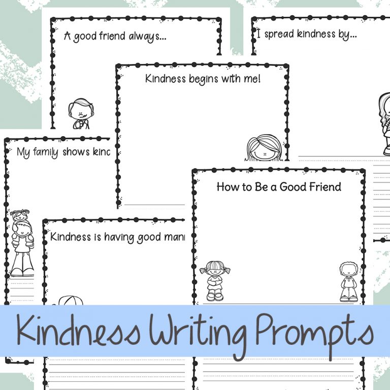 Kindness Writing Prompts for Kindergarten - Natural Beach Living