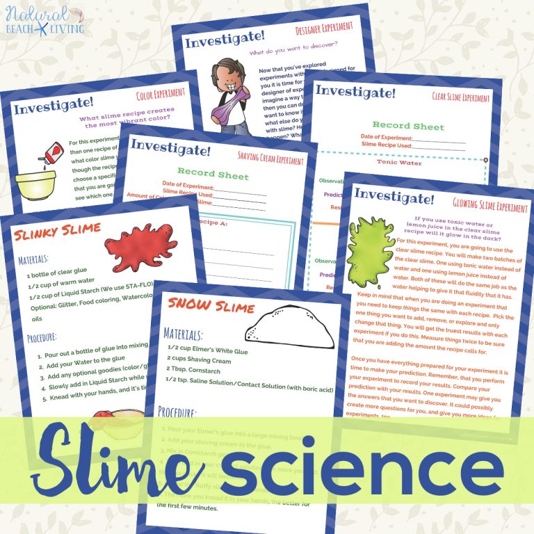 25 Slime Science Experiments Kids Love - Natural Beach Living