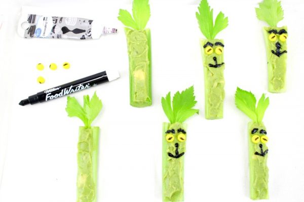 Healthy Grinch Snacks - Celery Snacks for Kids and Adults - Natural ...