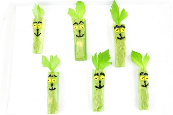 Healthy Grinch Snacks - Celery Snacks for Kids and Adults - Natural ...