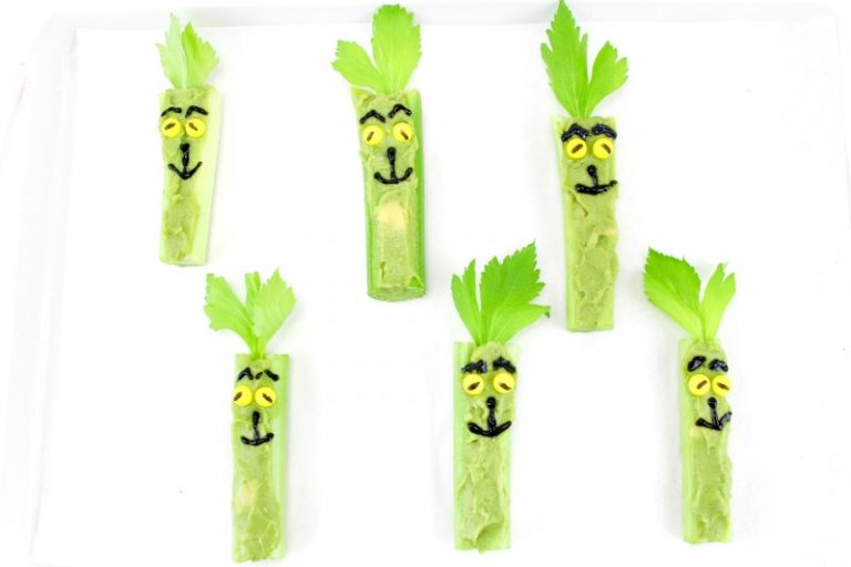 Healthy Grinch Snacks - Celery Snacks for Kids and Adults - Natural ...