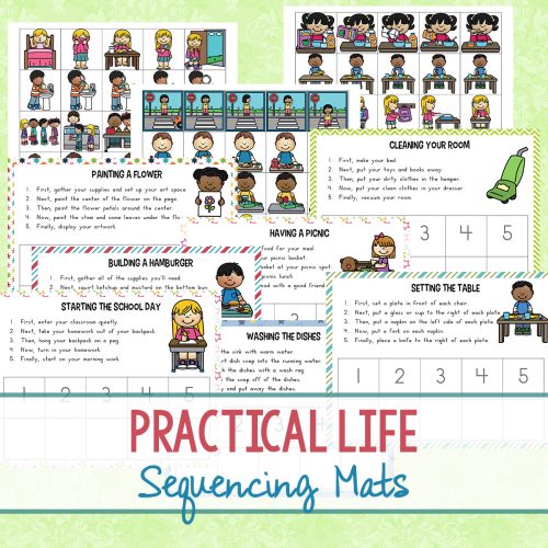 Life Skills Sequencing Mats - Natural Beach Living
