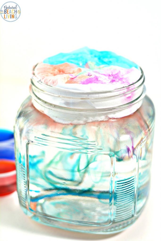 Rain Cloud in a Jar Preschool Science Experiment - Natural Beach Living