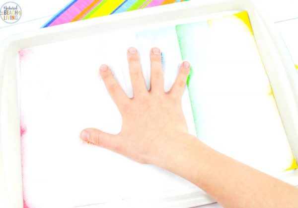 Rainbow Salt Tray Sensory Writing Activities for Preschool - Natural ...
