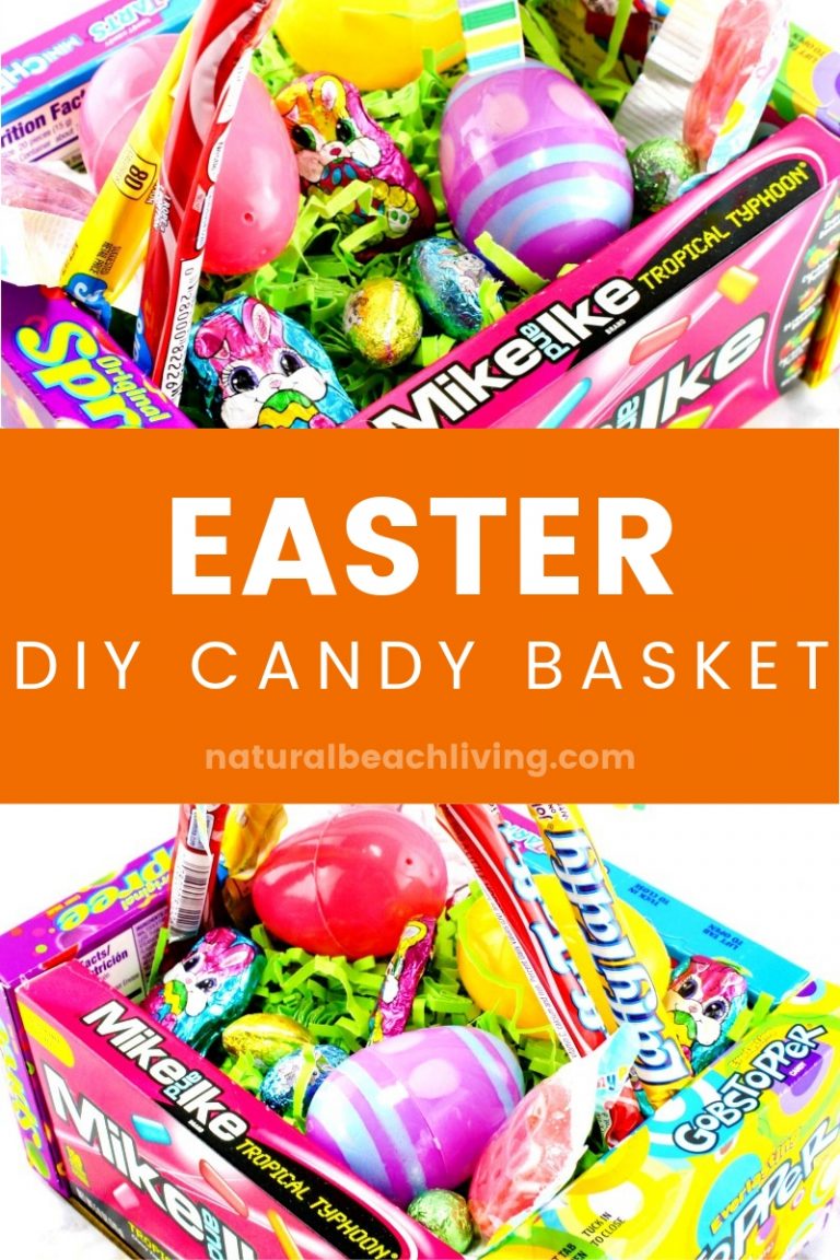 DIY Candy Box Easter Baskets for Kids - Natural Beach Living