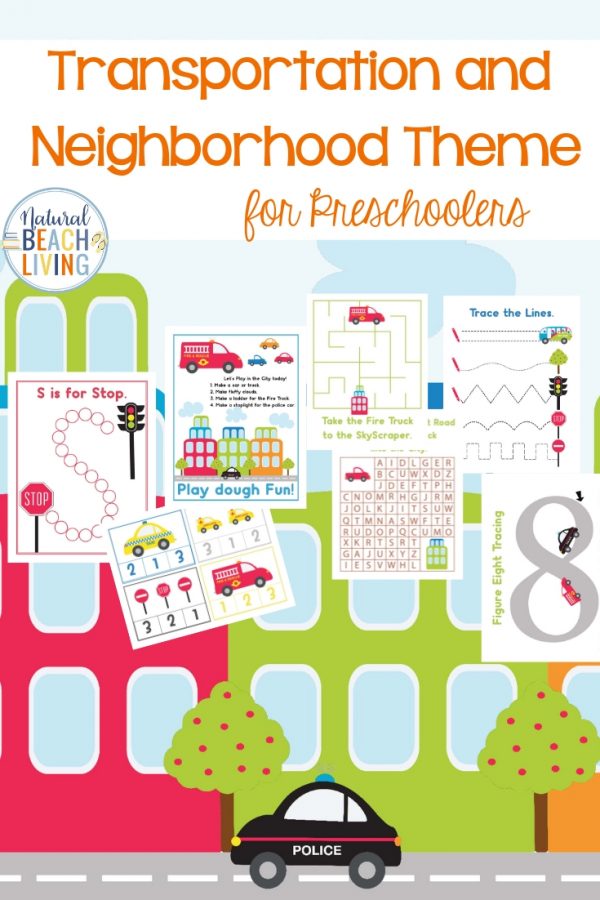 50+ Transportation Theme Preschool Crafts, Activities and Printables ...