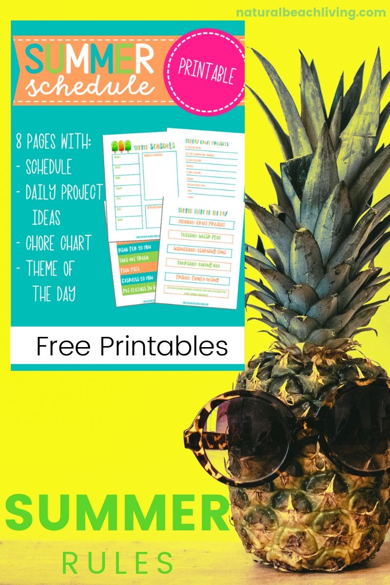 Summer Schedule for Kids - Summer Themes and Summer Rules Kids Will ...