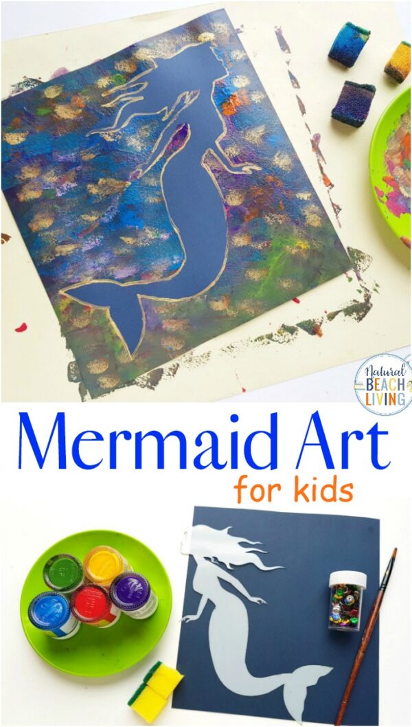 Mermaid Art for a Beautiful Under the Sea Activity - Natural Beach Living