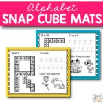 Alphabet Snap Cube Mats Preschool and Kindergarten Printables - Natural ...