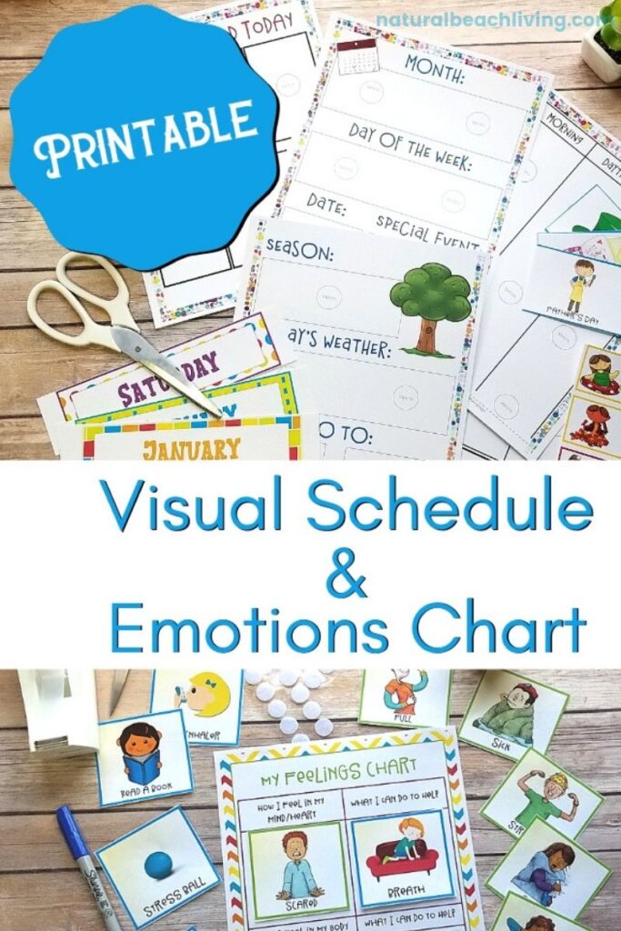 Daily Schedule for Kids - Picture Schedule and Autism Visual Schedule ...