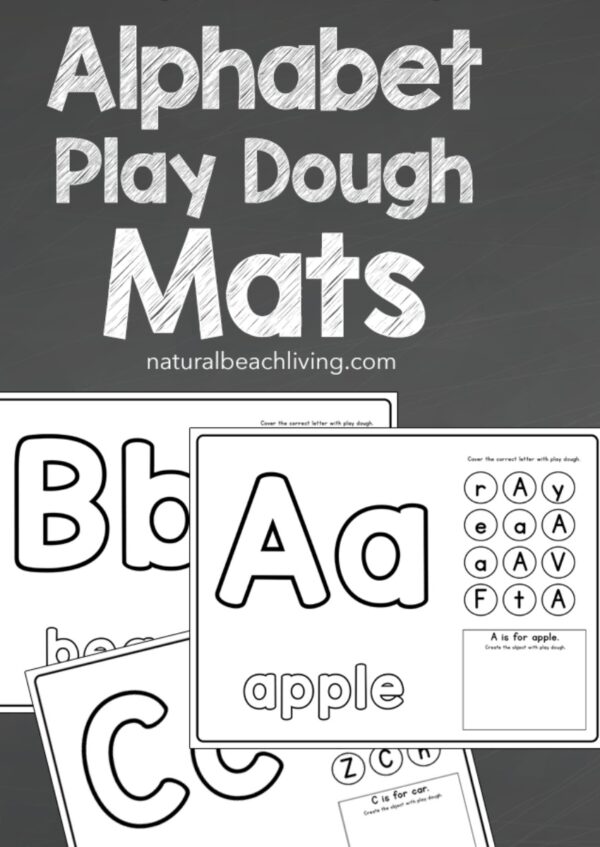 Alphabet Playdough Mats Printable Worksheets for Preschool and ...