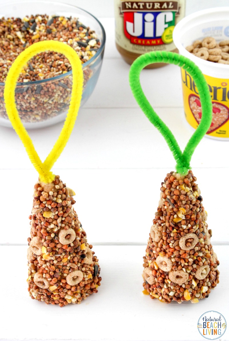 Ice Cream Cone Bird Feeder - Easy Bird Seed Ornaments You Can Make ...