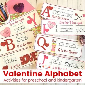 Valentine's Day Preschool Alphabet Activities - Natural Beach Living