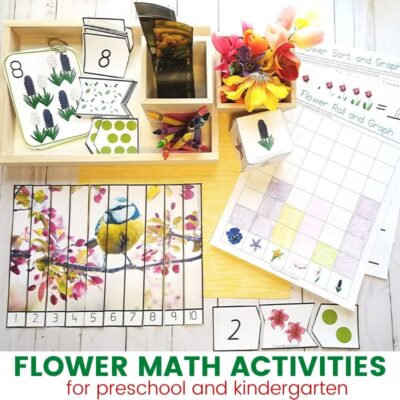 Flower Theme Math Activities for Preschool and Kindergarten - Natural ...
