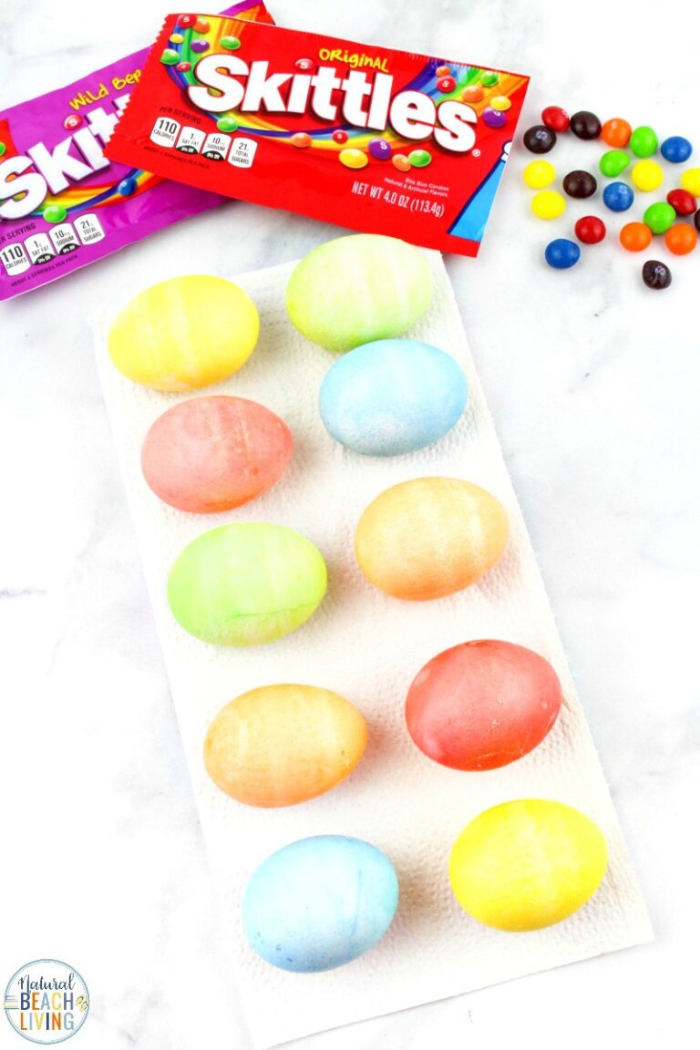 How to Dye Easter Eggs with Skittles - Easy Easter Science - Natural ...