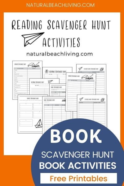 Book Activities for Kids - Free Reading Scavenger Hunts - Natural Beach ...