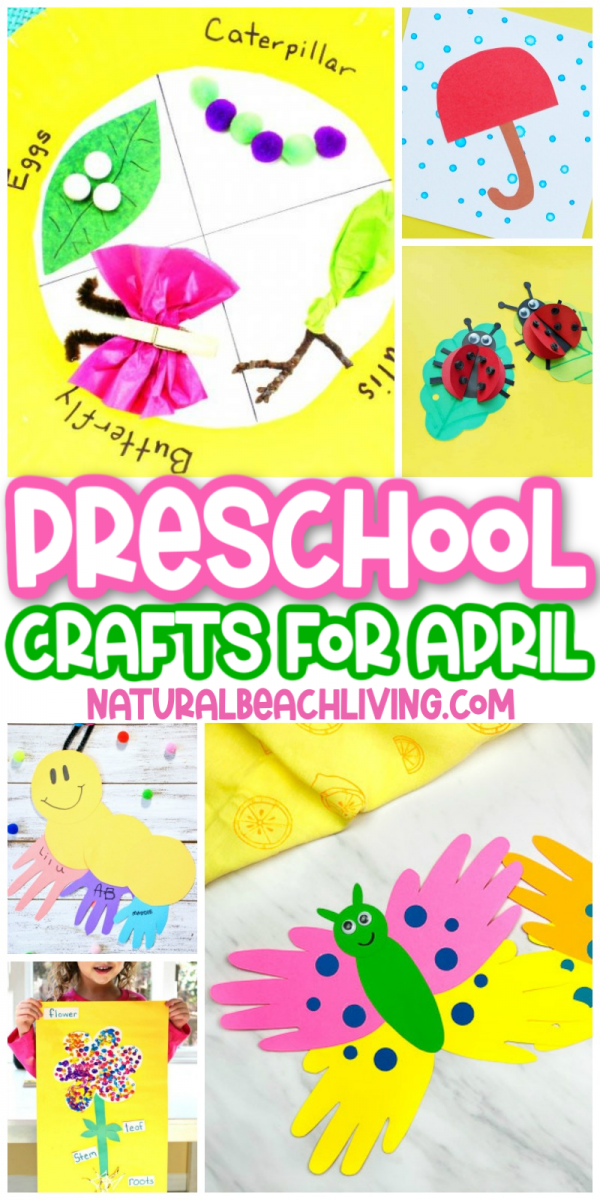30+ April Preschool Crafts - Spring Art and Craft Activities - Natural ...