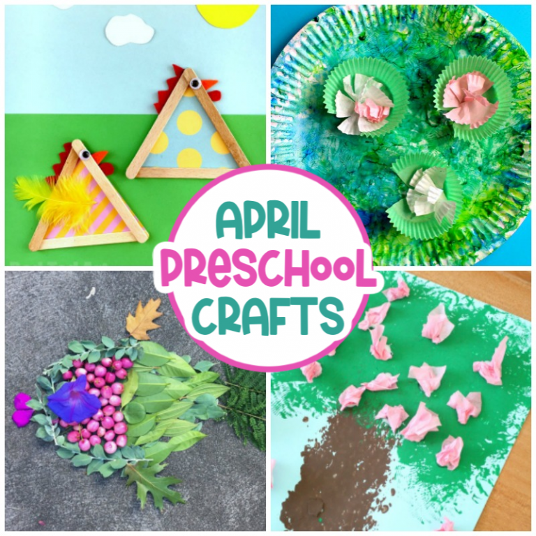 30+ April Preschool Crafts - Spring Art and Craft Activities - Natural ...