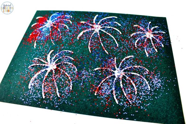 Fireworks Art Project for Preschoolers - Natural Beach Living
