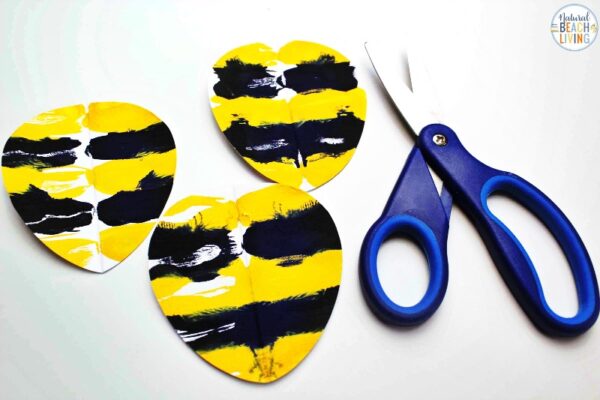 Preschool Bee Art Activity with Bee Template - Natural Beach Living