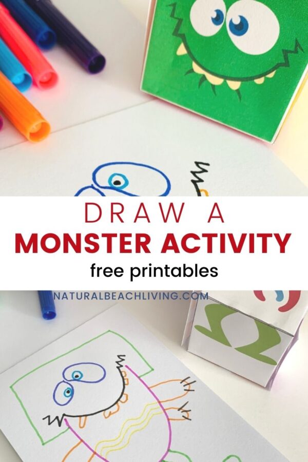 Monster Drawing Activity Printables and Monster Theme Activities ...
