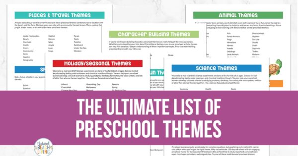 200+ of the Best Preschool Themes and Lesson Plans