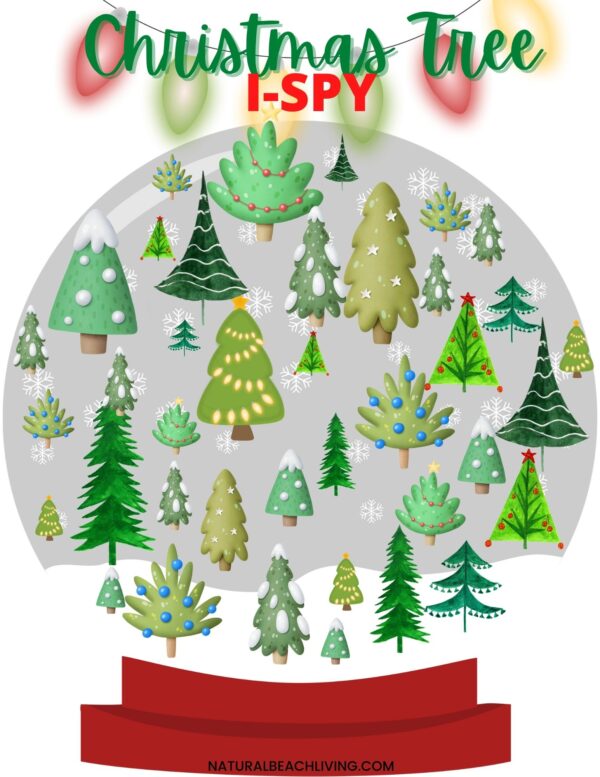 Free Printable Christmas I Spy Printables - Natural Beach Living