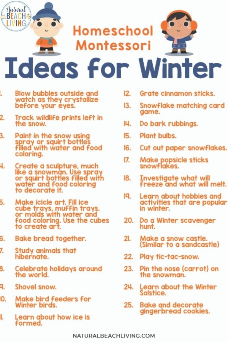 Montessori Activities for Winter and Winter Printables - Natural Beach ...