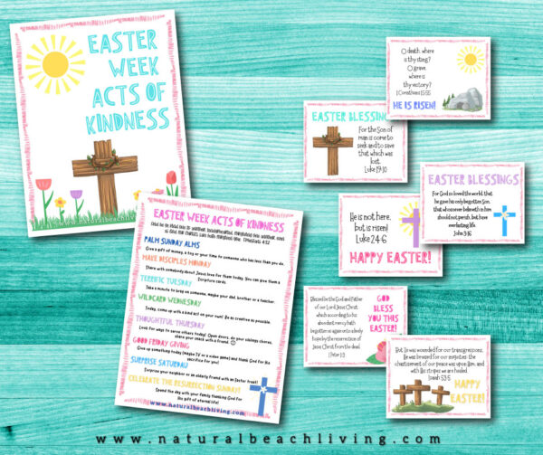 Easter Week Acts of Kindness Ideas and Free Kindness Printables ...