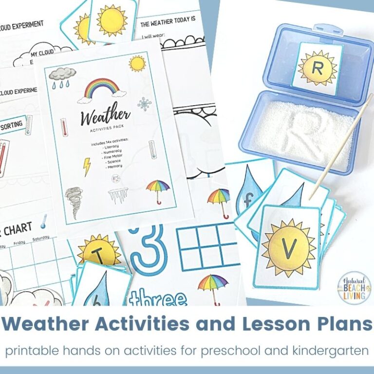 Weather Activities Preschool and Kindergarten - Natural Beach Living