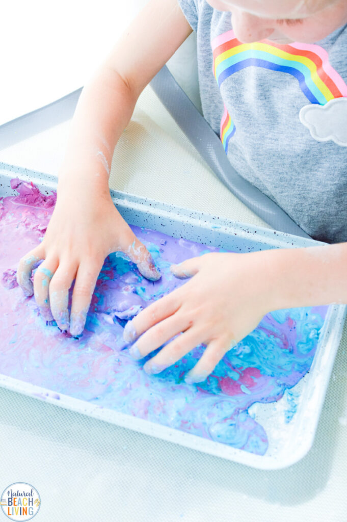 Galaxy Oobleck Easy Science Activities - Natural Beach Living