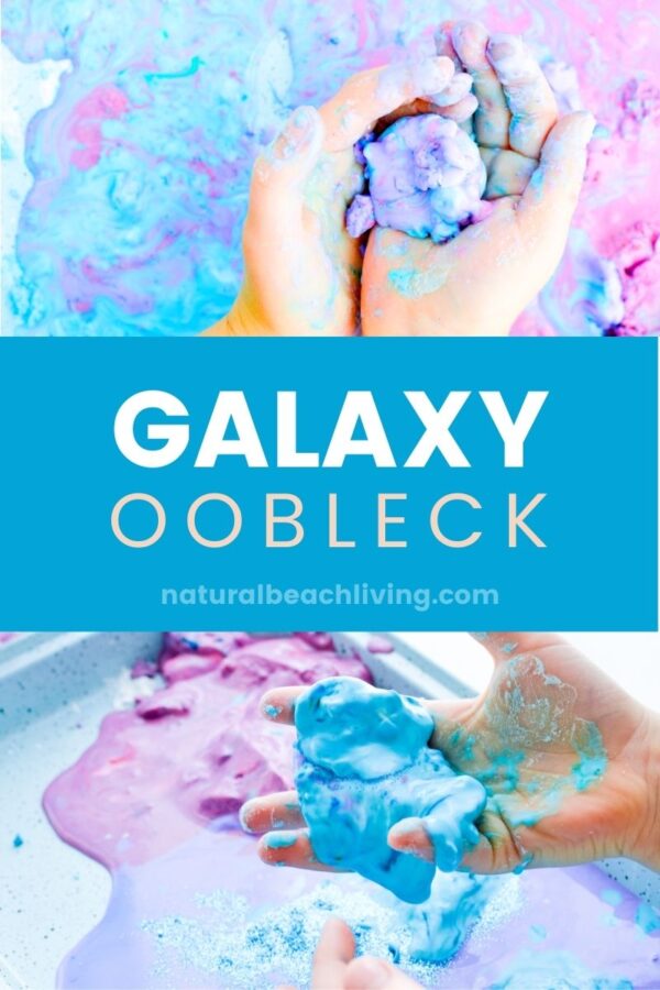 Galaxy Oobleck Easy Science Activities - Natural Beach Living