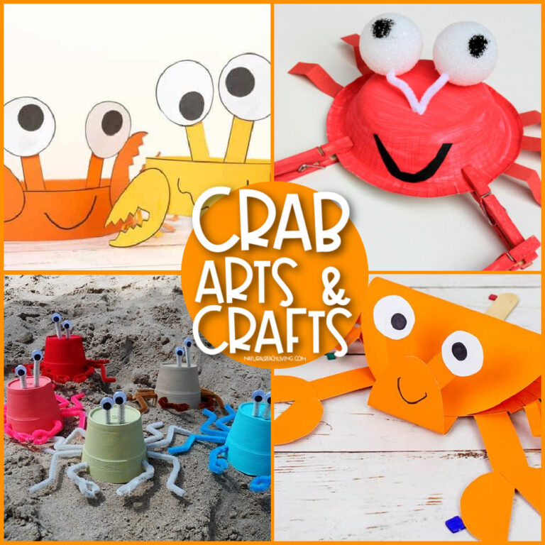 20+ Cute Crab Preschool Crafts - Natural Beach Living