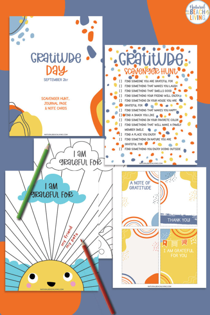 Gratitude Day Activities Free Printable Activities - Natural Beach Living