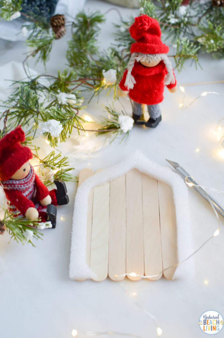 DIY Christmas Elf Door - Magical Elf Ideas - Natural Beach Living