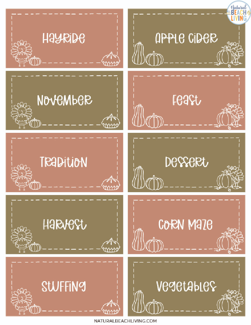 Free Thanksgiving Charades Game Printable The Whole Family Will Enjoy