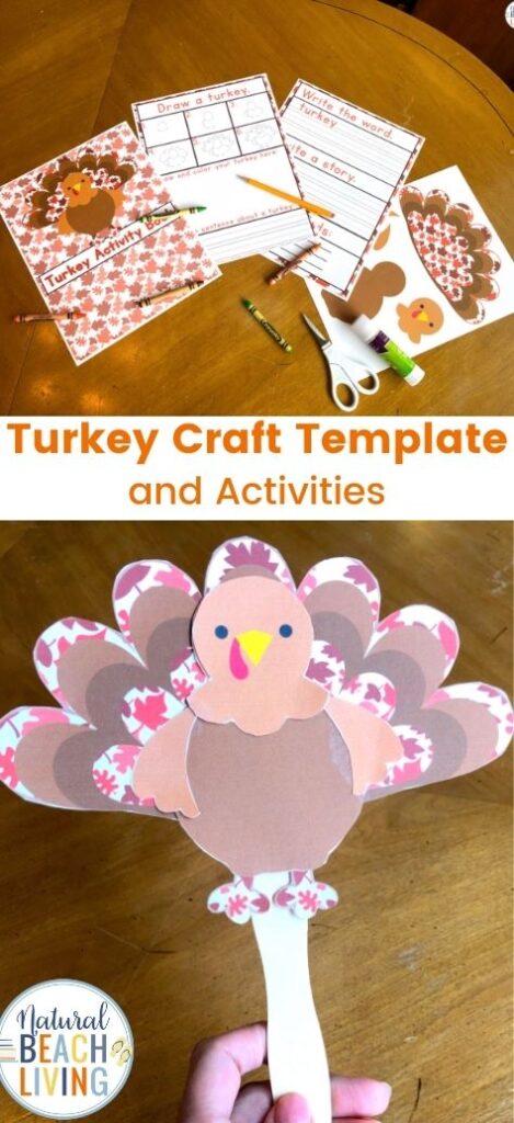 Turkey Craft Template and Activities for Kids - Natural Beach Living