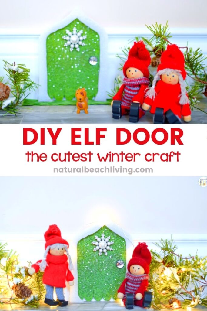 DIY Christmas Elf Door - Magical Elf Ideas - Natural Beach Living