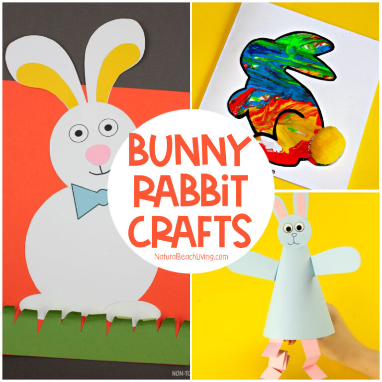 34+ Cute Bunny Rabbit Crafts and Activities - Natural Beach Living