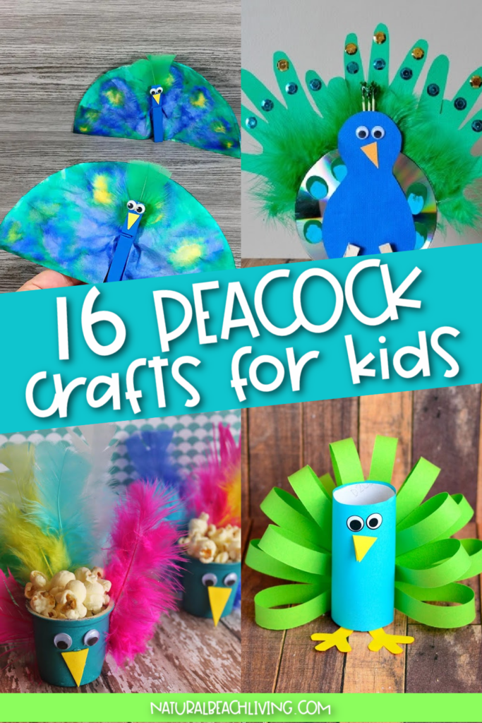 16+ Pretty Peacock Crafts for Kids - Natural Beach Living