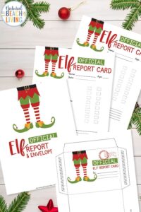 Elf Report Card with Free Printables - Natural Beach Living