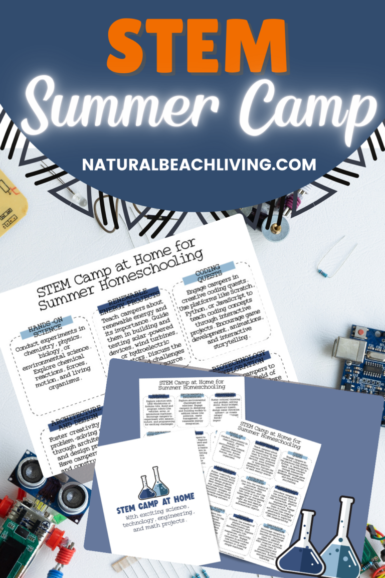 STEM Summer Camp Activities and Projects Free Printables - Natural ...